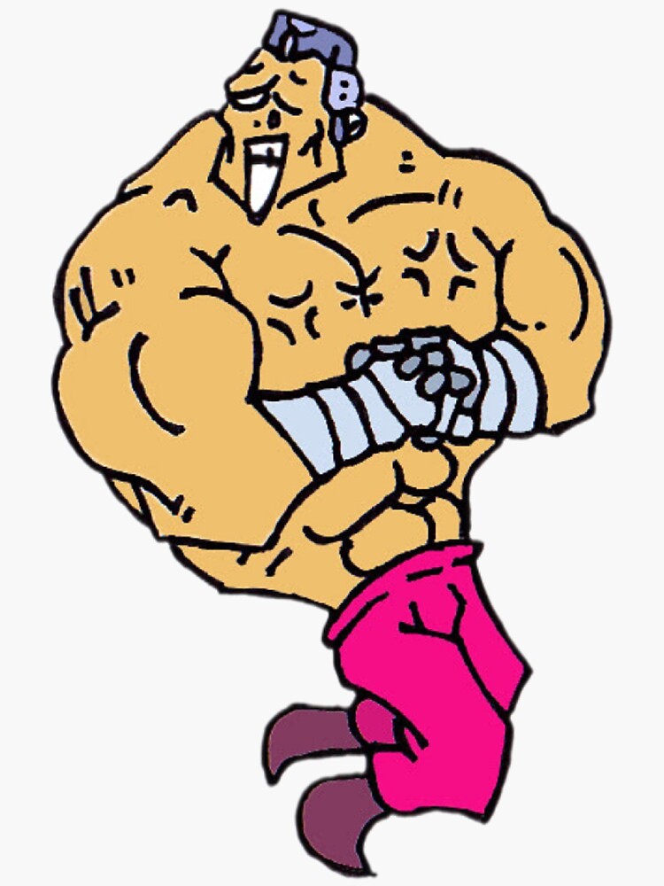 "moose muscle madness" Sticker for Sale by Mannytoken | Redbubble