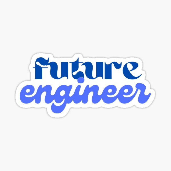 "Future engineer college engineering major aesthetic purple" Sticker ...
