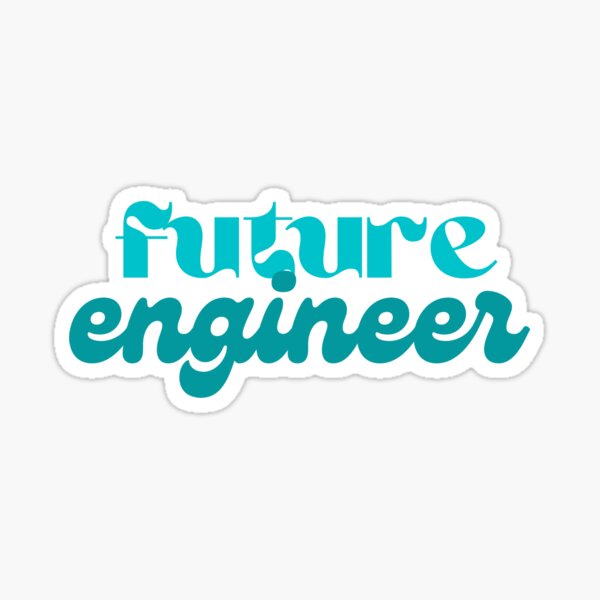 "Future engineer college engineering major aesthetic green" Sticker for ...