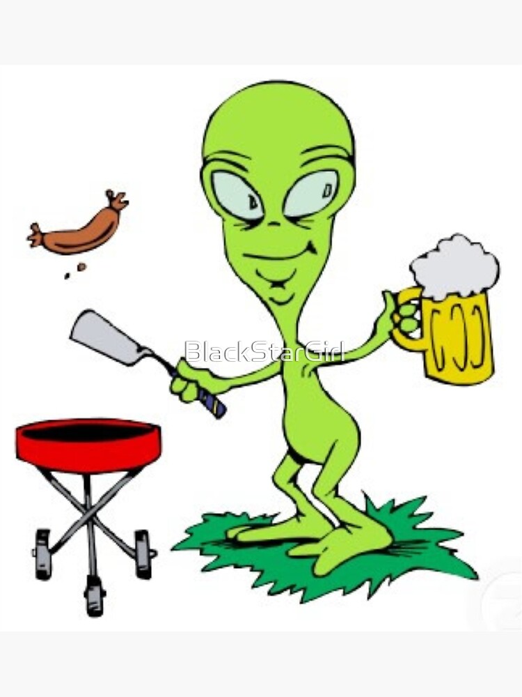 "Alien BBQ" Poster for Sale by BlackStarGirl | Redbubble