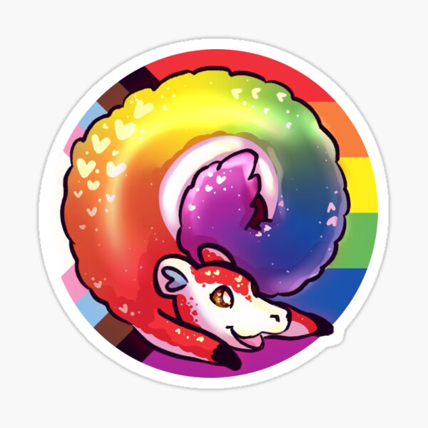 "Pango-Pride Rainbow!" Sticker for Sale by PastaPangolin | Redbubble