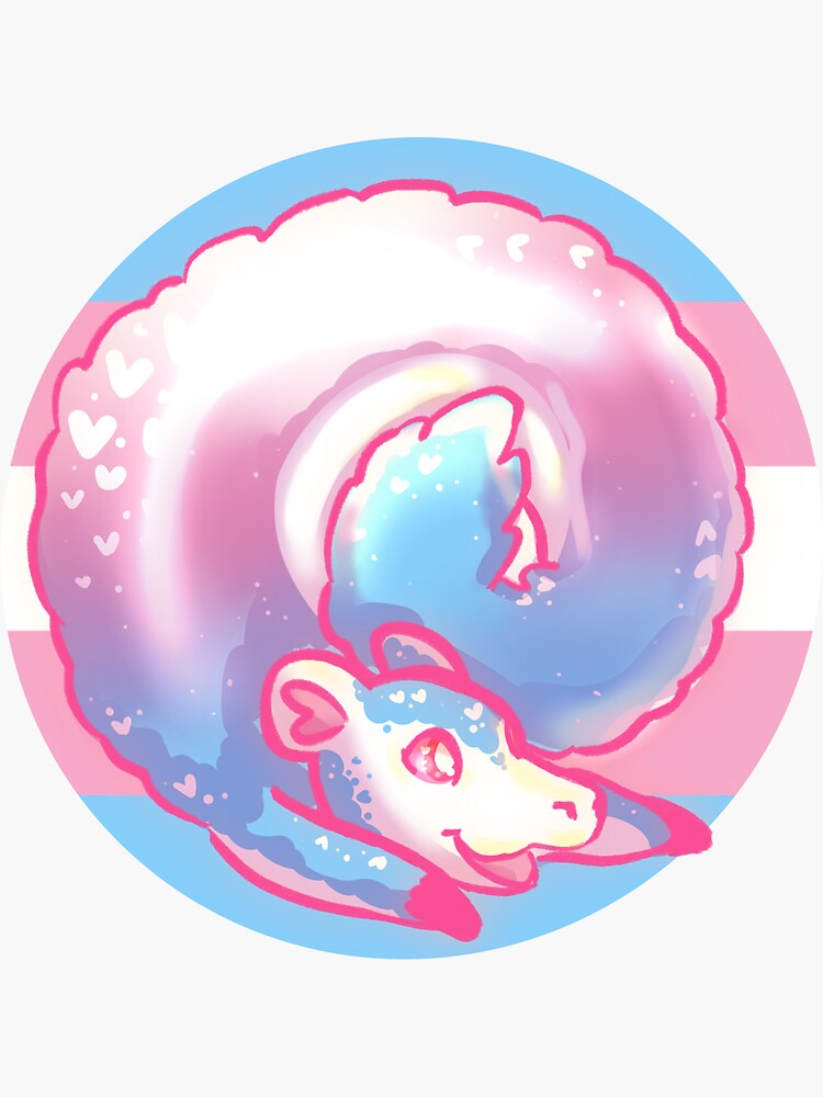 "Pango-Pride Trans!" Sticker for Sale by PastaPangolin | Redbubble