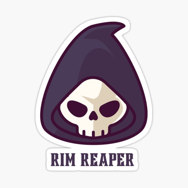 "Rim Reaper" Sticker for Sale by Thatgirlemu | Redbubble