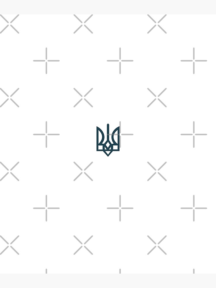 "President Volodymyr Zelensky - Small Ukraine Tryzub Trident" Canvas ...