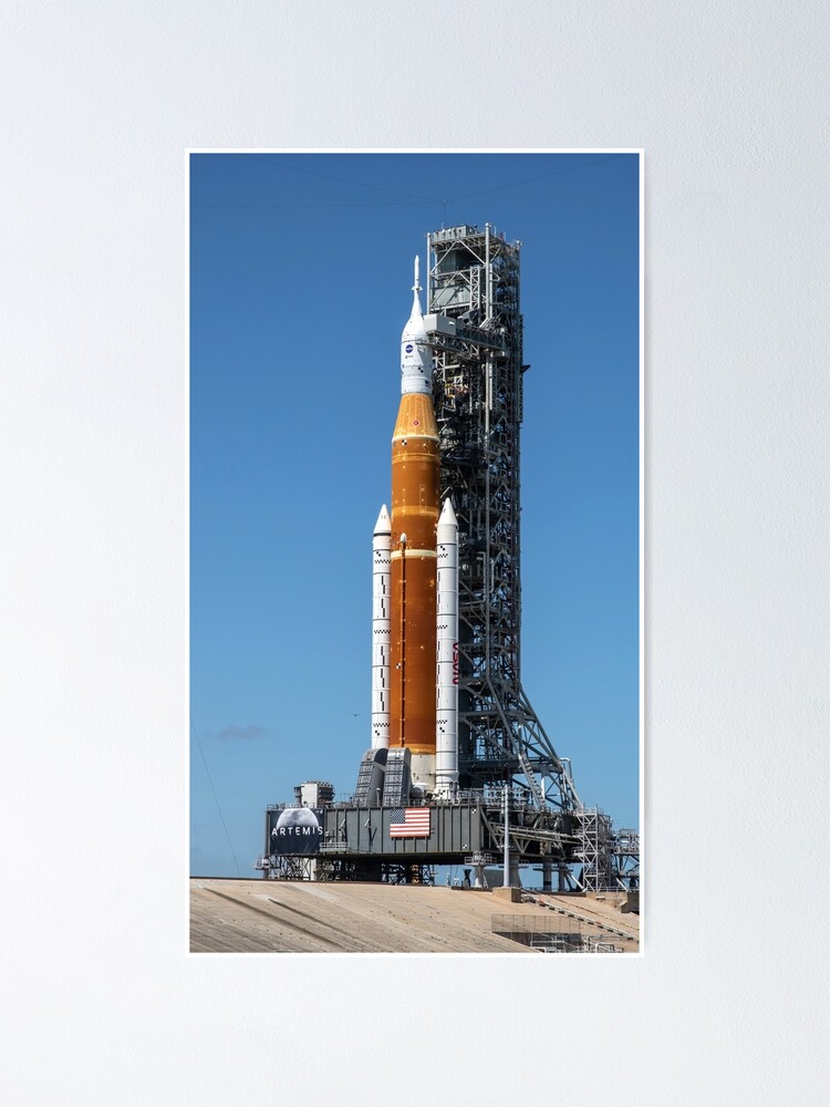 "NASA Space Launch System (SLS) Block 1 on pad 39B at Kennedy Space ...