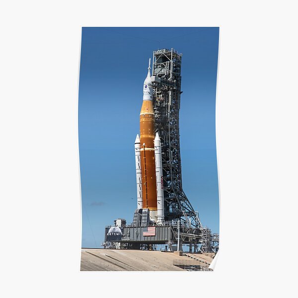 "NASA Space Launch System (SLS) Block 1 on pad 39B at Kennedy Space ...