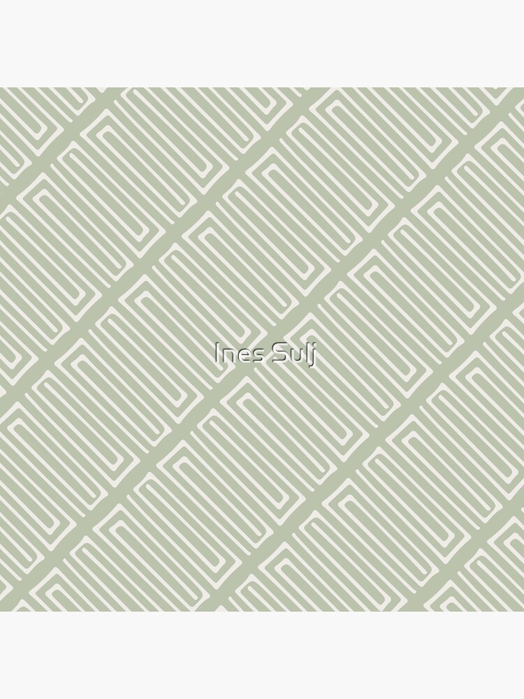 "Geometric Pattern Green and Beige 3A" Poster for Sale by nube | Redbubble