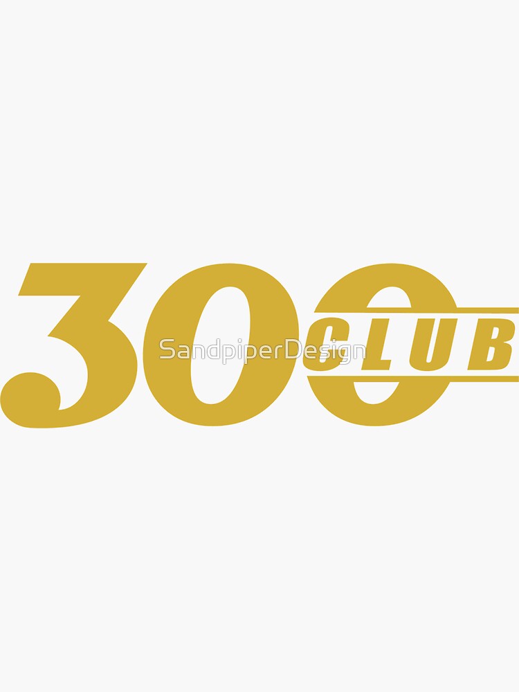 "Bowling 300 Club Logo Design" Sticker for Sale by SandpiperDesign ...