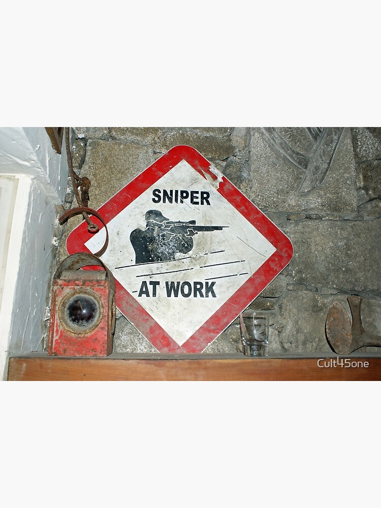 "Sniper at work - Warning Sign Ireland, Northern Ireland" Poster for ...