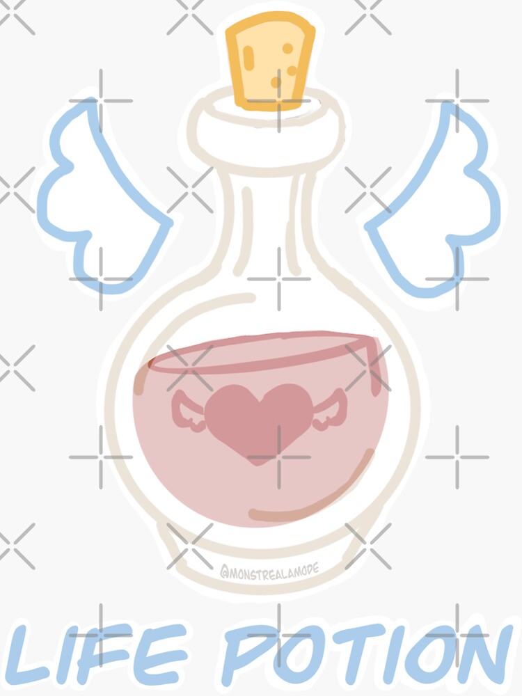 "Life potion " Sticker for Sale by Kaijusoup | Redbubble