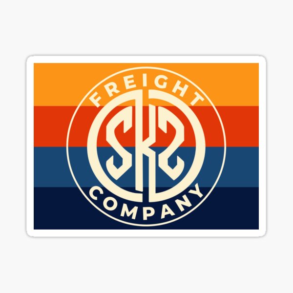 "SKS Freight Co. (Vintage Colors)" Sticker by cambroderick | Redbubble