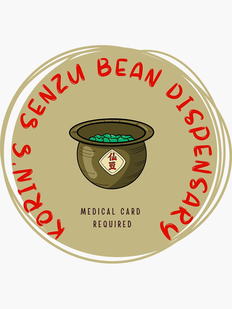 "Korin's Senzu Bean Dispensary " Sticker by tmilorey | Redbubble