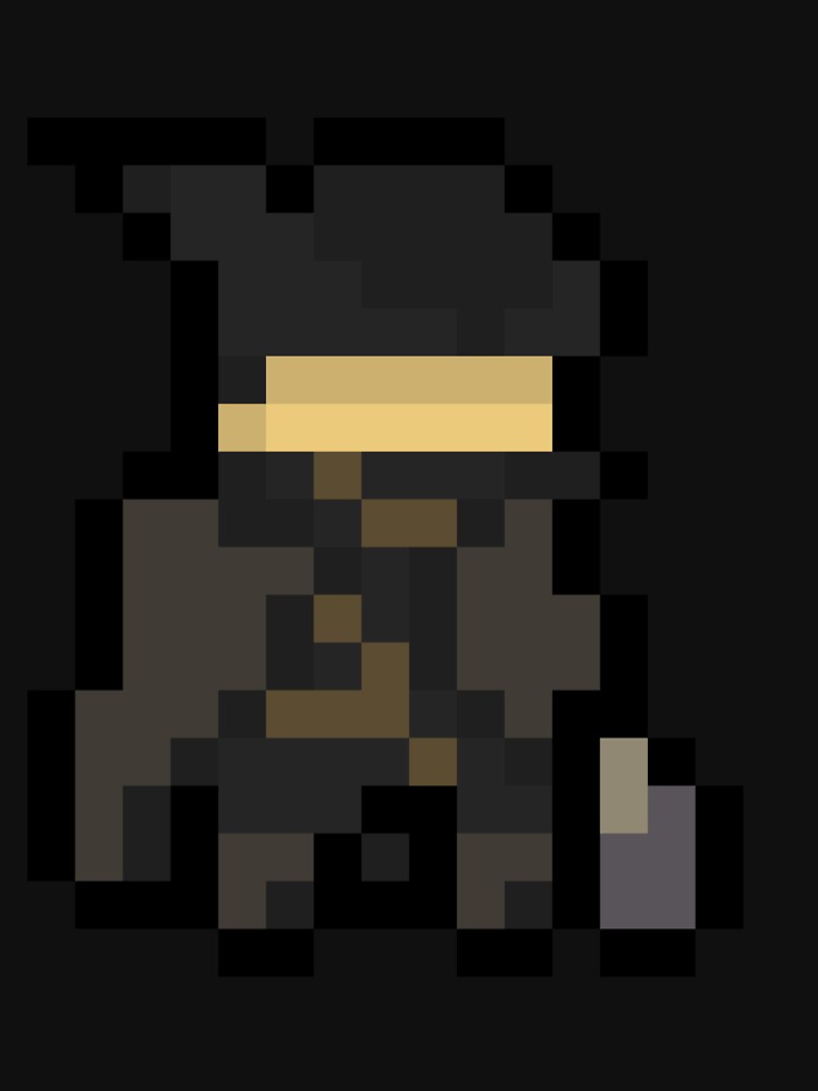"Bloodborne Hunter Pixel Art " T-shirt for Sale by Quique445 ...