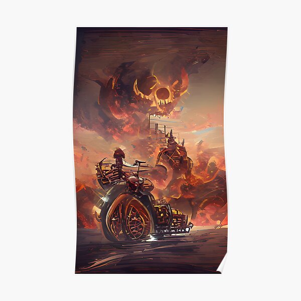 "Devil's Highway Dystopian Art" Poster for Sale by CreepyKaleidopi ...