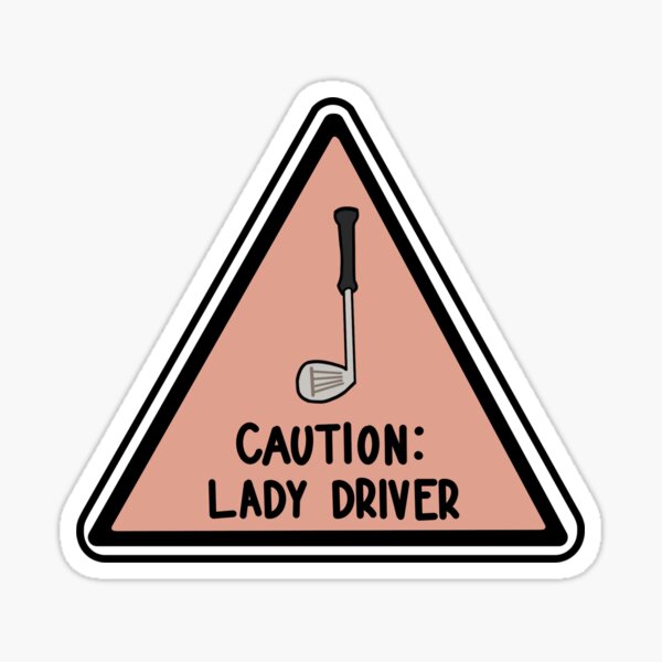 "Lady Driver" Sticker for Sale by BowerPhillips | Redbubble