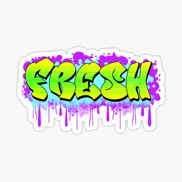 "Fresh tag" Sticker for Sale by NateArtDesign | Redbubble