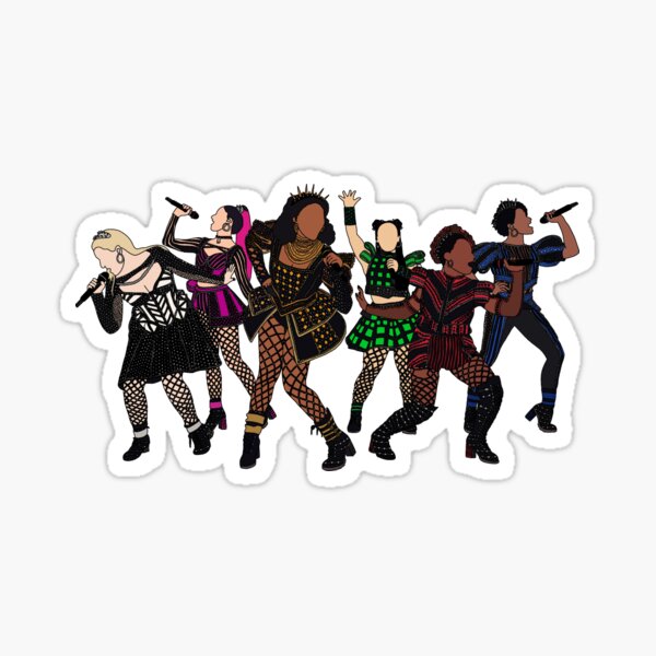 "Six Cast" Sticker for Sale by maureenpollock | Redbubble
