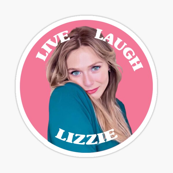 "Live Laugh Lizzie" Sticker for Sale by Quotesnthings | Redbubble