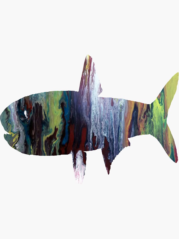 "Anchovy silhouette" Sticker for Sale by MordaxFurritus | Redbubble