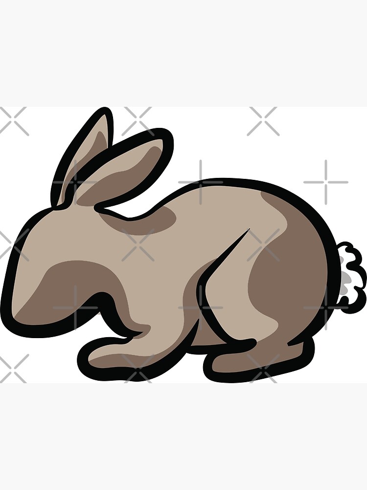 Minimalist Rabbit Line Drawing Premium Matte Vertical Poster sold by ...