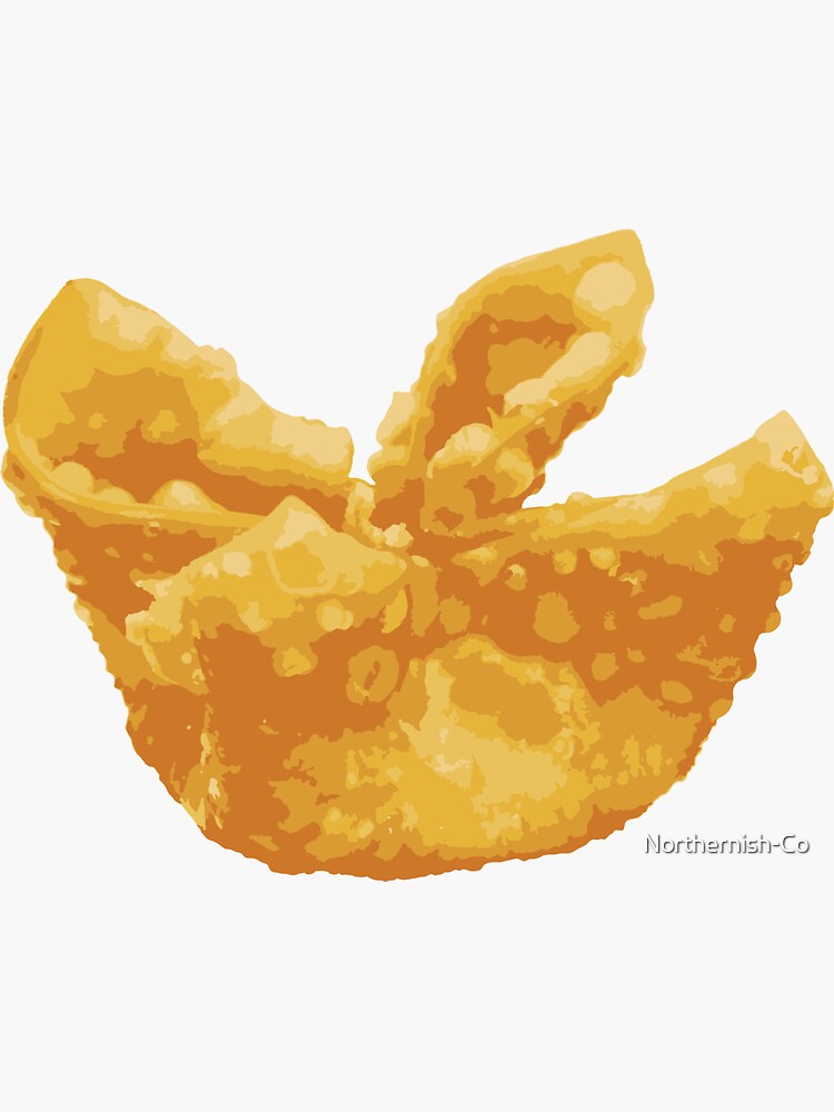 "Crab Rangoon" Sticker for Sale by Northernish-Co | Redbubble