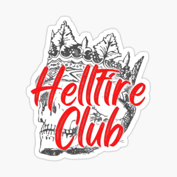 "Hellfire club 4 black stranger things" Sticker for Sale by Chic-Choc ...