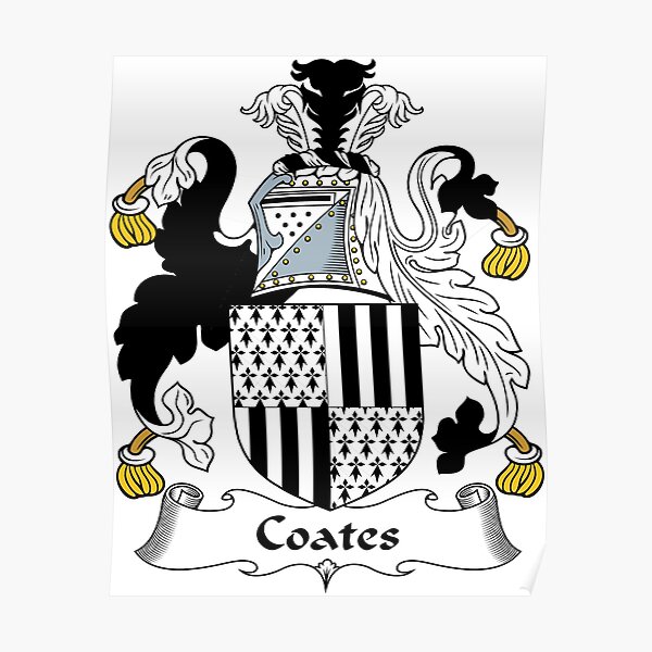 "Coates " Poster for Sale by HaroldHeraldry | Redbubble