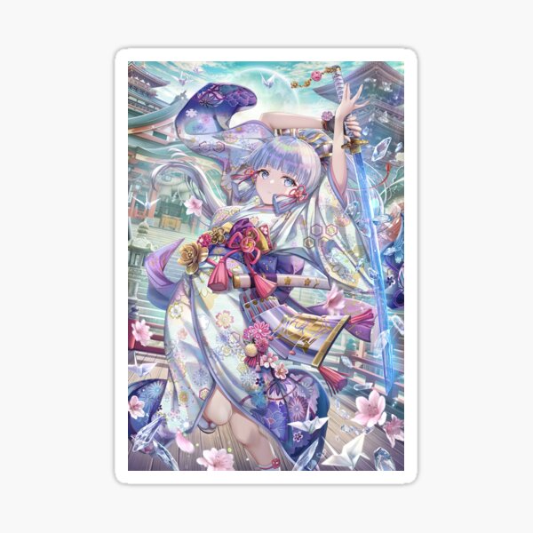 "Cute Kamisato Ayaka Genshin Impact" Sticker by saranghandago | Redbubble