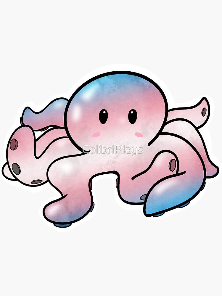"Pride Octopus: Transgender" Sticker for Sale by ColibriPlays | Redbubble