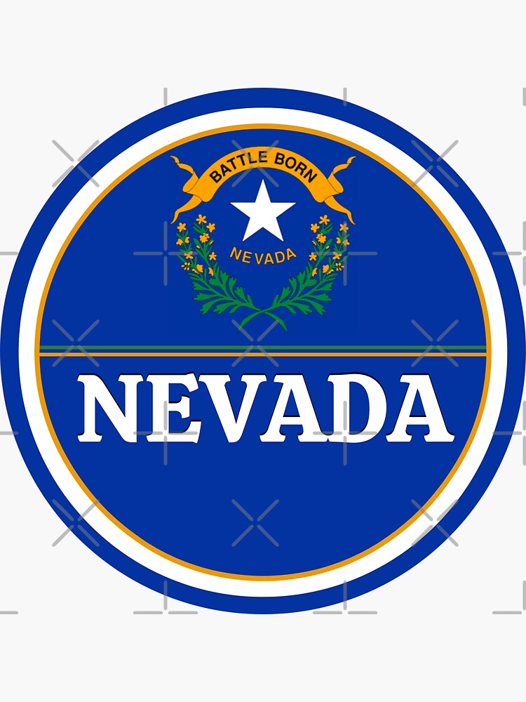 "Nevada State Flag Roundel" Sticker for Sale by FedSherDesign | Redbubble