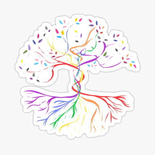 "Pride tree of life" Sticker for Sale by HellenDeng | Redbubble