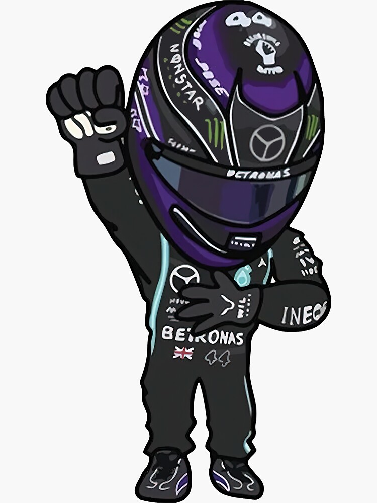 "lewis hamilton chipi" Sticker for Sale by Seanunique | Redbubble