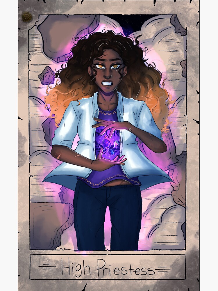 "Percy Jackson / Hazel Levesque/ Tarot Cards - High Priestess " Sticker ...