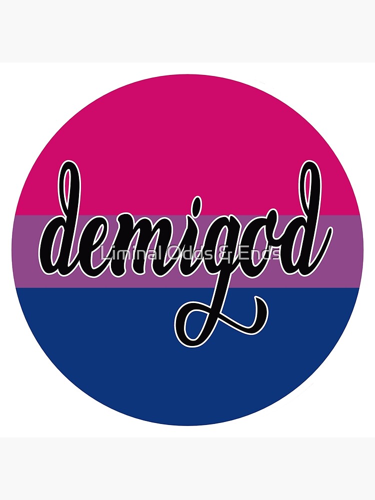 "Demigod Bisexual Pride Flag (White)" Poster for Sale by TheWilderVoid ...
