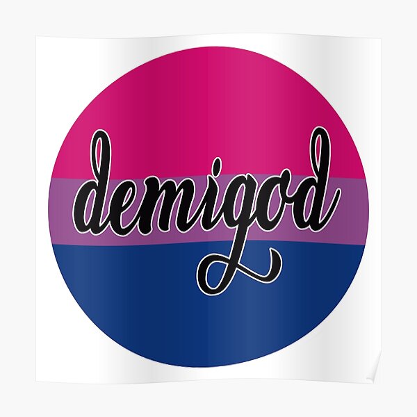 "Demigod Bisexual Pride Flag (White)" Poster for Sale by TheWilderVoid ...