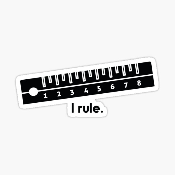 "I rule" Sticker by PicasmusTech | Redbubble