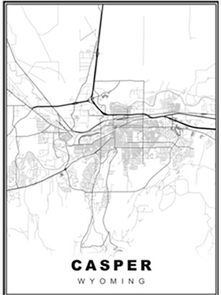 "Casper Map" Sticker for Sale by JosephMorley | Redbubble