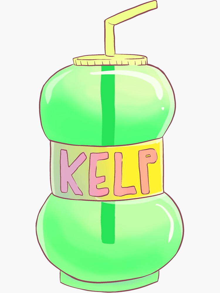 "Spongebob Squarepants Kelp Juice" Sticker for Sale by AcholaShop ...