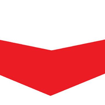 "Red Racer Chevron Sticker" Sticker for Sale by KI-Fanboy | Redbubble