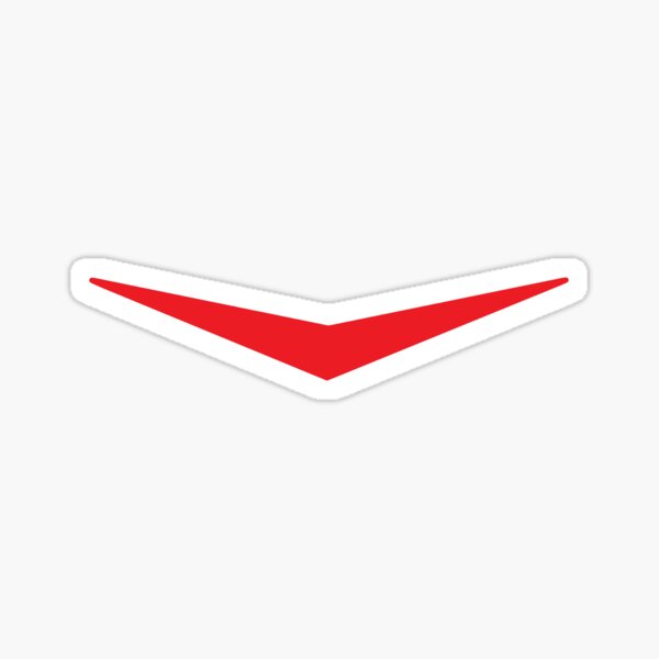 "Red Racer Chevron Sticker" Sticker for Sale by KI-Fanboy | Redbubble