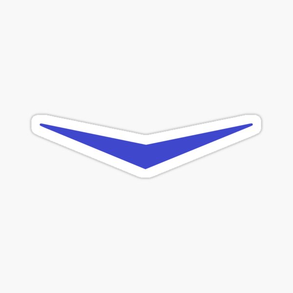 "Blue Racer Chevron Sticker" Sticker for Sale by KI-Fanboy | Redbubble