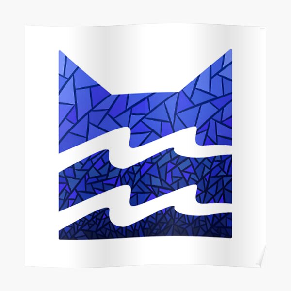 "RiverClan Symbol - Stained Glass" Poster for Sale by MaplesCreations ...