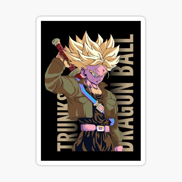 "Dragon Ball Trunks" Sticker for Sale by DavidBenson47 | Redbubble