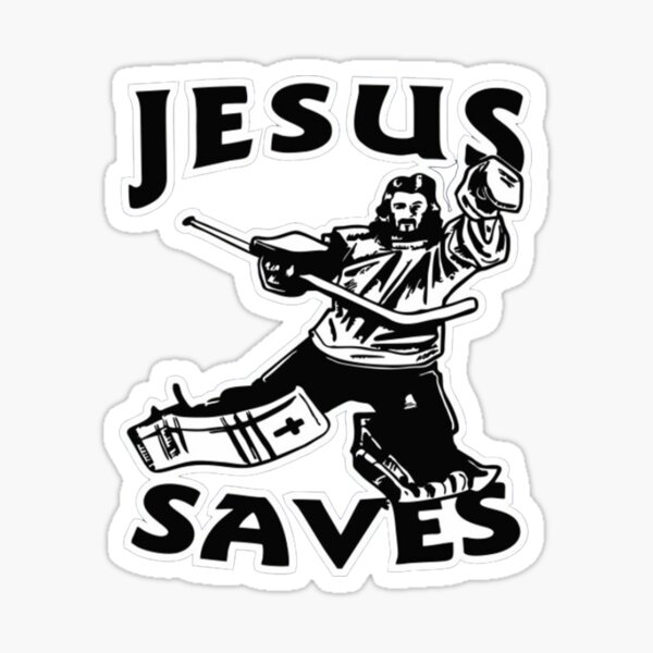 "Jesus Saves Sticker" Sticker for Sale by felyn3gloria | Redbubble