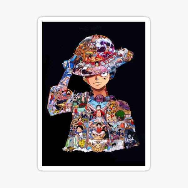 "One Piece Luffy" Sticker for Sale by JonathanJeffrey | Redbubble