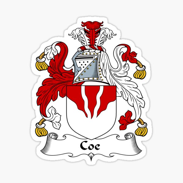 "Coe" Sticker by HaroldHeraldry | Redbubble