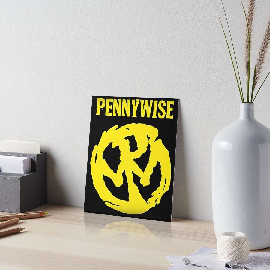 "Pennywise logo band" Poster for Sale by JaredWObermeyer | Redbubble