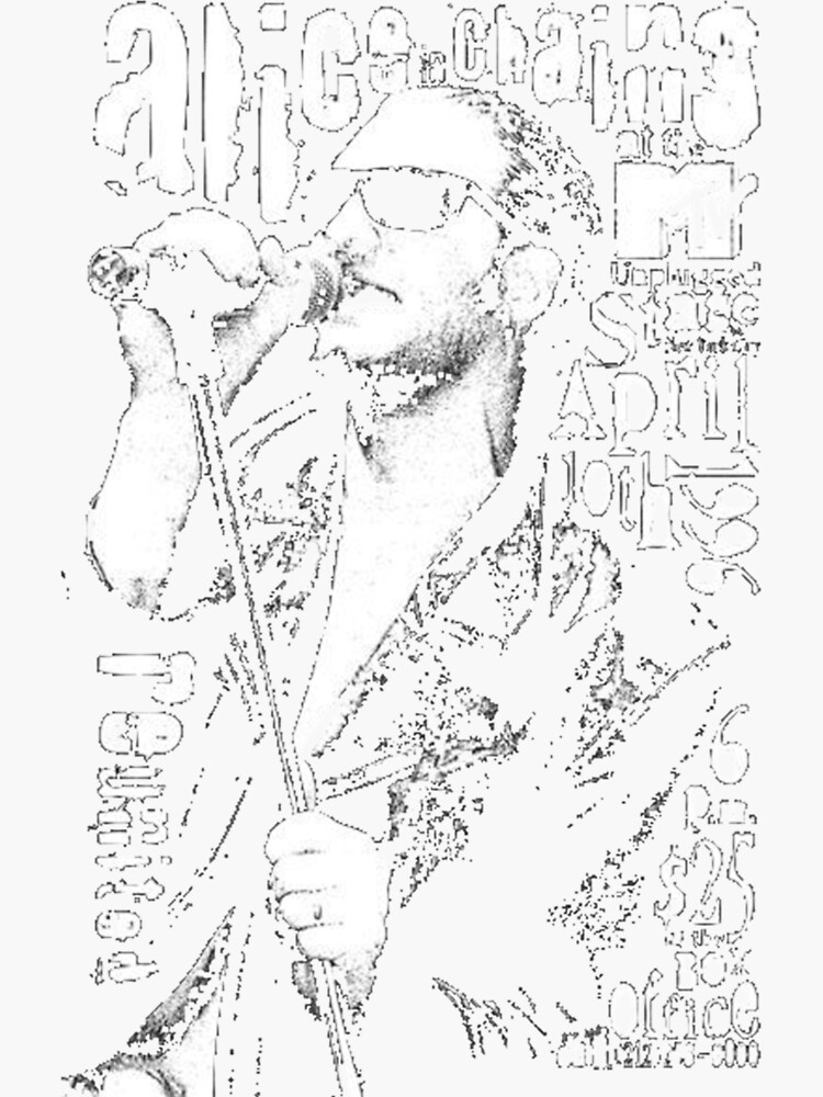 "layne staley" Sticker for Sale by TobyGibson | Redbubble