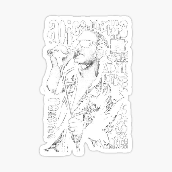"layne staley" Sticker for Sale by TobyGibson | Redbubble