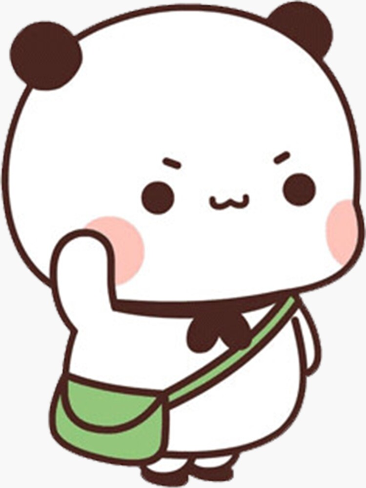 "Cute Bubu Is Waving With Dudu" Sticker for Sale by gingersweet | Redbubble